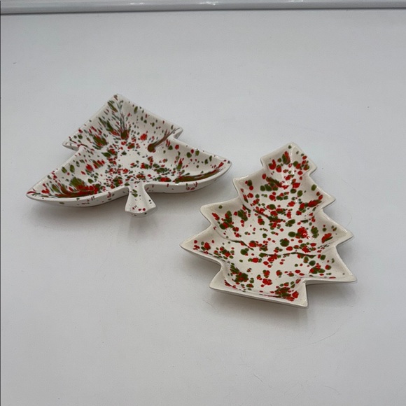 Hand Crafted | Holiday | Vintage Ceramic Mold Splatter Paint Christmas ...